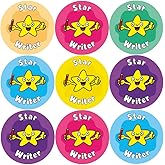 144 Writing Star Praise Words Reward Stickers For Children, Teachers ...