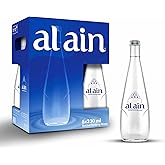 Al Ain Sparkling Water 750ml, Pack of 6, Sparkling Water in a Contemporary and Elegant Glass, Al ...