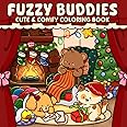 Fuzzy Buddies: Adorable and Relaxing Coloring Pages Featuring Cute ...