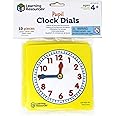 Learning Resources Pupil Clock Dials Age 4+ (Set of 10), Clocks for ...
