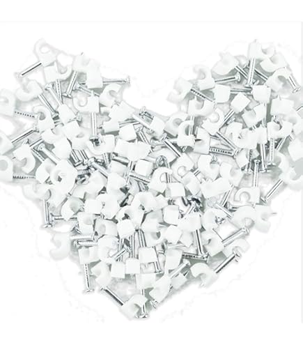 Plastic Cable Clips White Plastic Round Cable Clips - 3.5mm To 14mm ...