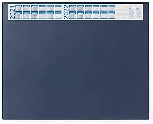 Durable Desk Mat with Annual Calendar Dark Blue | 65 x 52cm | Pack of 1 ...