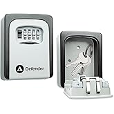 Defender Push Button Key Safe - Wall Mounted Safe Outdoor Key Box ...