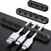 SOULWIT Cable Holder Clips, 3-Pack Cable Management Cord Organizer Clips Self Adhesive for ...
