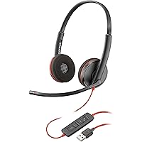 Plantronics 209745-101 Blackwire C3220 Headset, Black : Amazon.ae ...