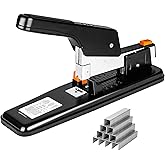 Amazon Basics Effortless Heavy-Duty Stapler, 210 Sheets, Black : Amazon ...