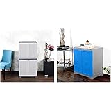 Cello Novelty Plastic Big 2 Door Cupboard - Blue and Grey : Amazon.in ...