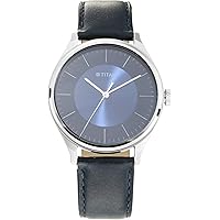 Titan Men's Analog Urban Edge Lustrous Maroon Dial Black Band Leather ...