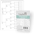 EASYGENIE LARGE PRINT Blank Pedigree Chart (6 generations/64 names) for ...