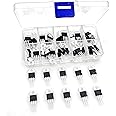 JZK 50 piezas reguladores voltaje positivo transistor 10 valores LM317T ...
