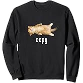 Eepy Cat, Silly Sleepy Cat Meme T-Shirt : Amazon.co.uk: Fashion