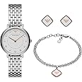 Emporio Armani Stainless Steel Womens Metallic Analogue Watch with ...
