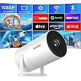 [Electric Focus] XBJ 360 Portable Projector, Support 4K 1080P 300 ANSI ...