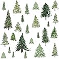 Small Pine Tree Wall Decals Watercolor Tree Wall Stickers Green Tree ...
