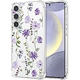 ZTOFERA Case for Samsung Galaxy A15 5G/4G, Transparent Clear Soft TPU Case with Flower Pattern ...