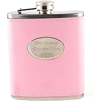 Personalised Engraved Pink Ladies Hip Flask 7oz : Amazon.co.uk: Home ...