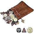 Byhoo 60PCS DND Coins with Leather Pouch, Gold, Silver and Copper in ...