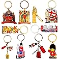 Bells Box 10 London Keyrings, England British Souvenir Key Chain, Union ...