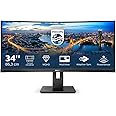 Philips 345B1C - 34 inch Curved WQHD Monitor, 100Hz, 4ms, VA, Speakers ...