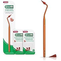 Plaque Removal GUM Proxabrush Interdental Brushes 4-Pack | Angled For ...
