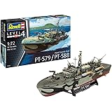 Revell Modellbausatz 05002 - Dt.Schnellboot S-100 & Flak 38 im Maßstab ...