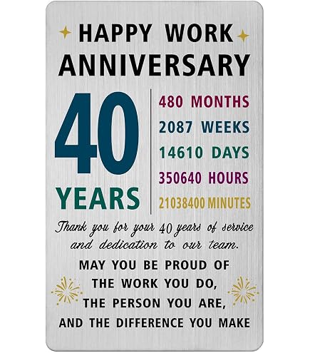 40 Year Work Anniversary Quotes 65 Happy Work Anniversary Wishes,