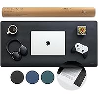 Nordik Large Felt Desk Mat - Charcoal - 89 x 43 cm - Full Desk Cover ...