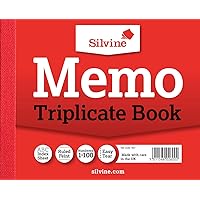 Silvine Duplicate Memo Book - Numbered 1-100 with index sheet (102 x ...