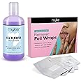 Mylee Gel Nail Polish Remover 250ml + 100pcs Alu Foil Wraps Kit, 100% ...