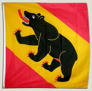 Drapeau Suisse Canton Berne Bern - 90 x 90 cm: Amazon.fr: Cuisine & Maison
