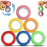 abeec Metallic Magnetic Ring Spinz - Magnetic Rings Fidget Toy in 3 ...
