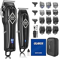 Limural Hair Clippers for Men + Cordless Close Cutting T-Blade Trimmer Kit, Professional Hair ...