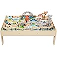 Amazon Basics 120-piece Train Set and Table, 120.4 x 85 x 41 cm ...