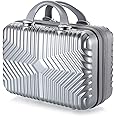 Tolida Makeup Travel Case, Hard Shell Cosmetic Organizer Bag with ...