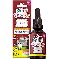 Natures Aid Iron Mini Drops for Infants and Children, Cognitive ...