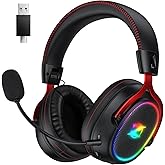 Awinnasey PH1 2.4GHz Wireless Gaming Headset for PS5, PS4, PC, Switch ...