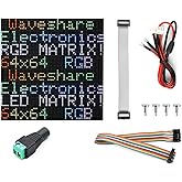 Waveshare RGB Full-Color LED Matrix Panel 2mm Pitch 64x64 Pixels Adjustable Brightness ...
