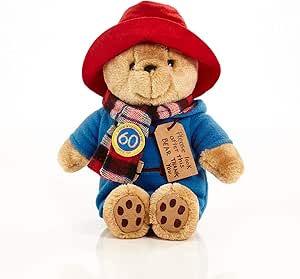 Paddington Bear with Scarf 60th Anniversary Edition - Cuddly Paddington Bear Teddy Soft Toy ...