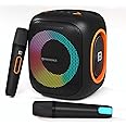 Portronics Dash 10 50W Wireless Bluetooth Party Speaker With Dual Wireless Karaoke Mic, Upto 6 ...