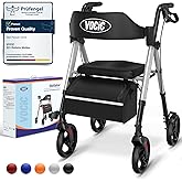 Millercare GoLite 4 Wheel Rollator - Foldable Walking Aid with ...