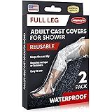 Waterproof Leg Cover for Shower - 【100% Watertight Seal】 - Reusable ...
