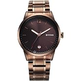 Titan Neo Splash Quartz Multifunction Black Dial Metallic Brown ...