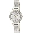 Guess Damen Analog Quarz Uhr mit Edelstahl Armband W1009L1 : Amazon.de ...