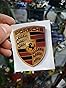 Amazon.fr : Dimensions du sticker Porsche : 6,5 x 5 cm - WAP013002