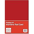 Prestige A3 Intensive Red 180gsm Craft Card x 50 Sheets per Pack ...