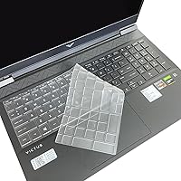 RAYA Silicone Keyboard Cover Protector for HP Victus 15 [ 15-FA 15-FB Series ] (15.6 inch) & HP ...