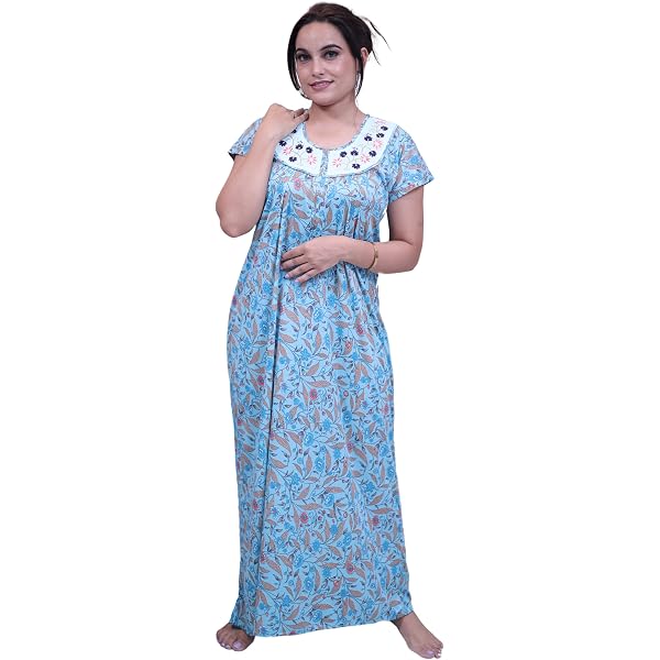 Front Open Night Gown For Women