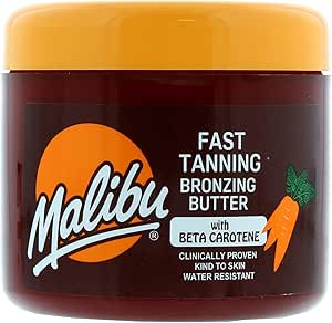 Malibu Sun Bronzing Fast Tanning Body Butter with Beta Carotene ...