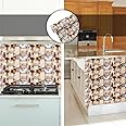 WallDaddy Kitchen Wallpaper Oil Proof Waterproof Short Wallpaper for ...