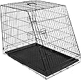 Kerbl Slanted Front Dog Cage Collapsible 2 Doors, 76 x 54 x 64 cm ...